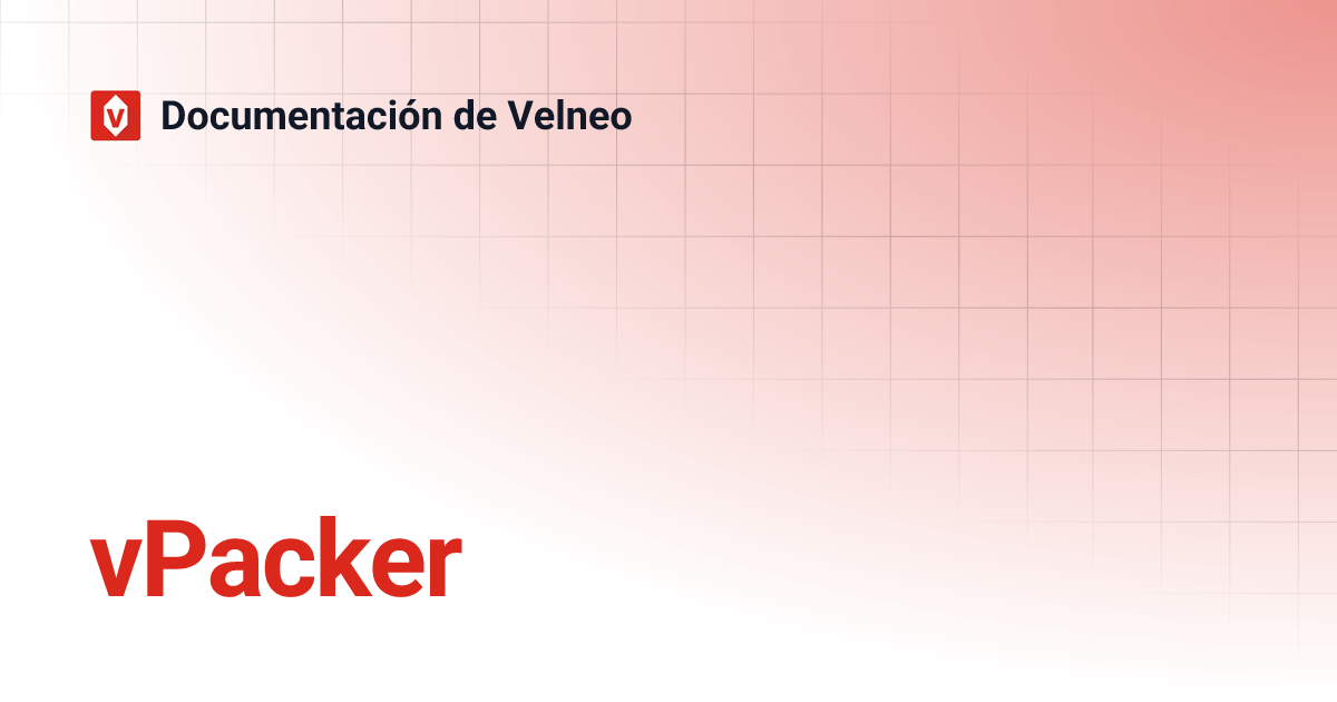 vPacker | Documentación de Velneo